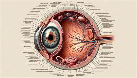 A Diagram Of A Human Eye And The Word Eye Premium Ai Generated Image