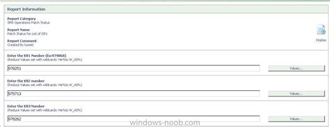 Patch Management Report Statistics In SMS SCCM Reports Windows Noob