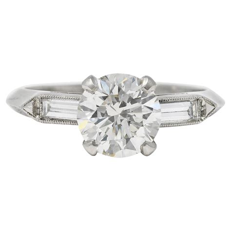 158 Carat Diamond Yellow Gold Engagement Ring At 1stdibs 158 Carat