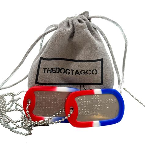 Gi Joe Military Dog Tags Cosplay Costume Prop Replica Stainles