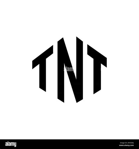 Tnt Letter Logo Design With Polygon Shape Tnt Polygon And Cube Shape