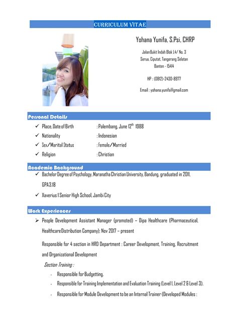 Cv Yohana Pdf