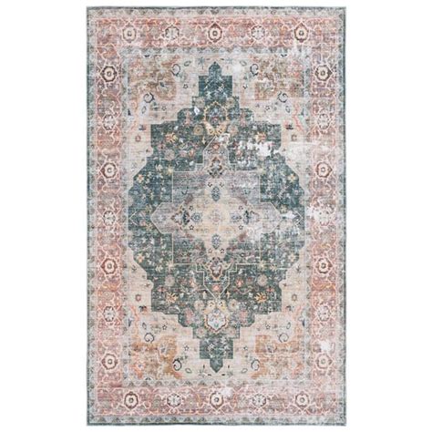 Safavieh Arizona Greenlight Brown 9 Ft X 12 Ft Border Ornate Machine