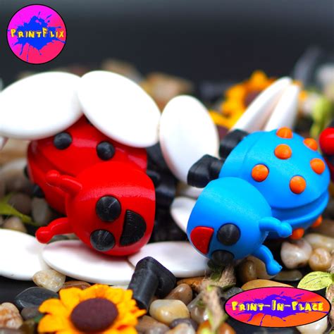 Free Stl File Cute Flexi Tiny Ladybug 🐞 ・design To Download And 3d