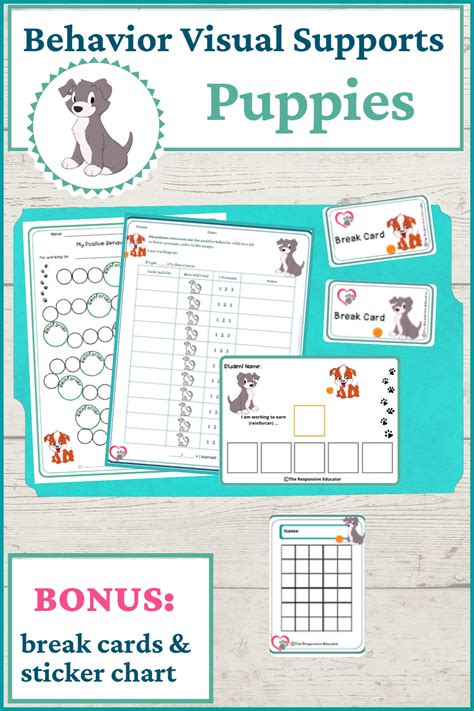 Behavior Visual Supports Puppies Bundle Artofit