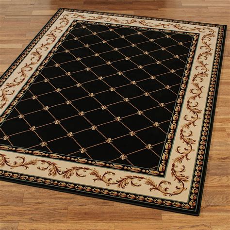 Augusta Fleur De Lis Lattice Area Rug Approx 5x7