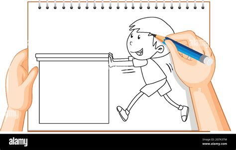 Pushing Table Stock Vector Images Alamy