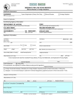 2021 Form Ca Bcia 8016rr Blank Fillable Template Fill Out Print