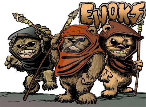 Ewoks By Sugarrayfinhead On Deviantart