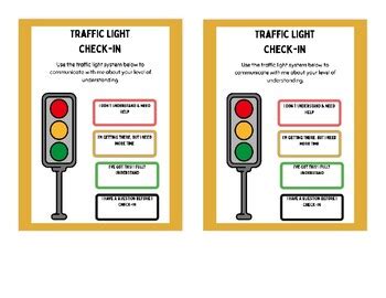 Traffic Light Check For Understanding By Oh So Science Tpt
