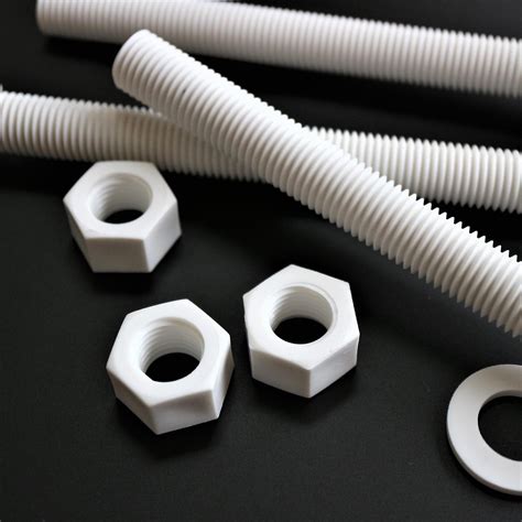 5x White Hex Head Pp M16 X 150mm Plastic Bolts Nuts And Washers Screws Fruugo Uk