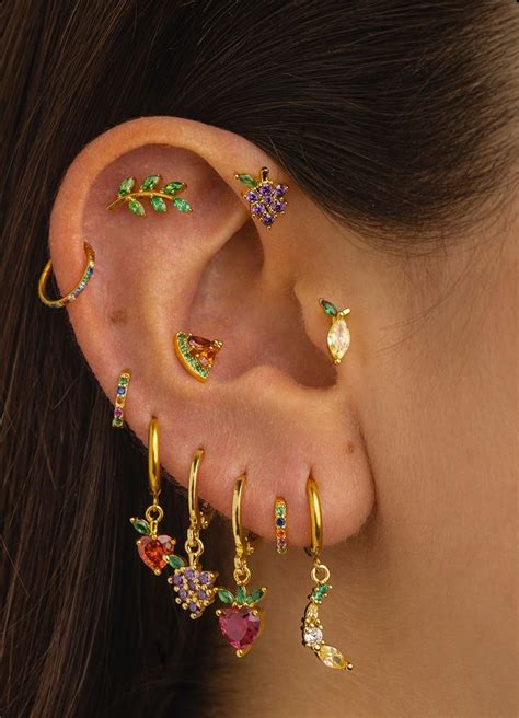 45 Ear Stacks Ideas To Save Today Earings Piercings Pretty Ear Piercings Cool Ear Piercings