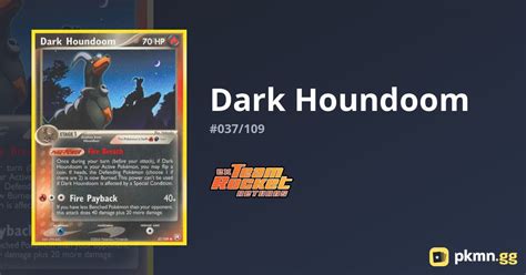 Dark Houndoom 037109 Team Rocket Returns Pkmngg