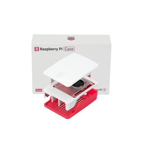 raspberry pi 5 case official สำหรับ raspberry pi 5 แดง ขาว red white
