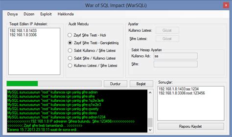 War Of SQL Impact SQL Audit Tool Karabulut