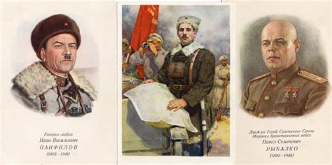 Russian Military Soviet Leaders Ww1 Ww2 3x Vintage Postcard S Europe