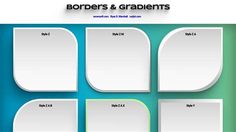 Css 3d Borders And Gradients