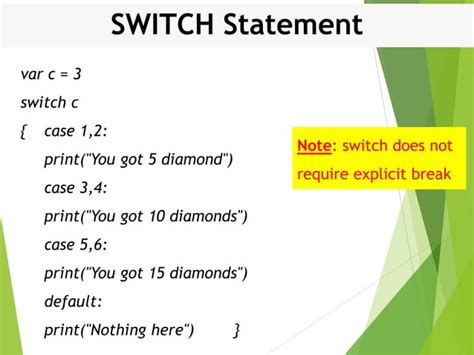 Control Structures In Swift Ppt