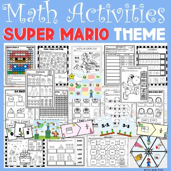 Super Mario Math Worksheets