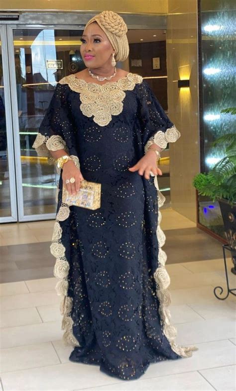Beautiful Designs Of The Bubu Kaftan Made Of Lace Suitable For Special