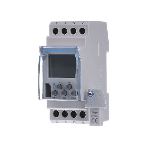 Timer Em Hager Eg103e 7day Digital Din Rail Reserve Sec Setting