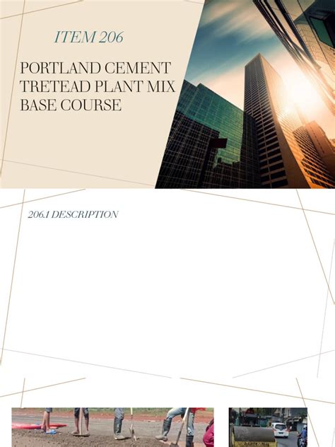 Portland Cement Treated Base Course Pdf Concrete Cement