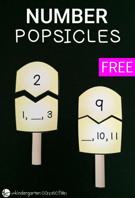Missing Number Popsicles The Kindergarten Connection