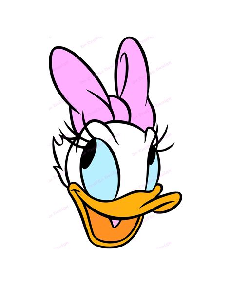 Daisy Duck Head Silhouette