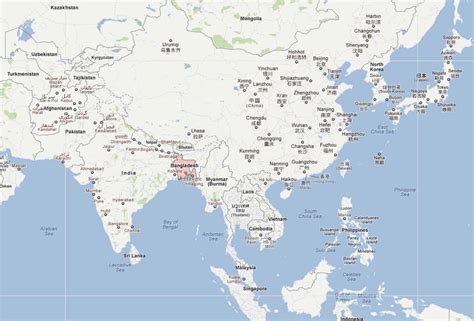 Location Of Bangladesh On World Map