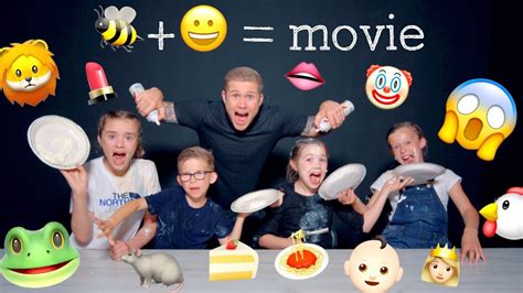 Guess The Movie Emoji Game Pie Face Challenge Part 1 Dad V Girls Youtube