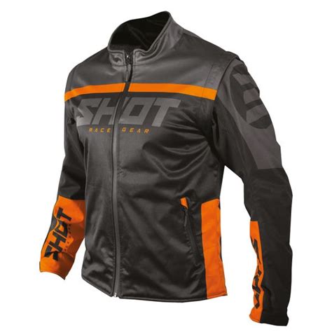 Motocross Jackets Shot Lite 20 Black Orange At The Best Price