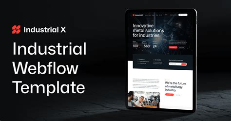 Industrial Webflow Template Industrial X Brix Templates