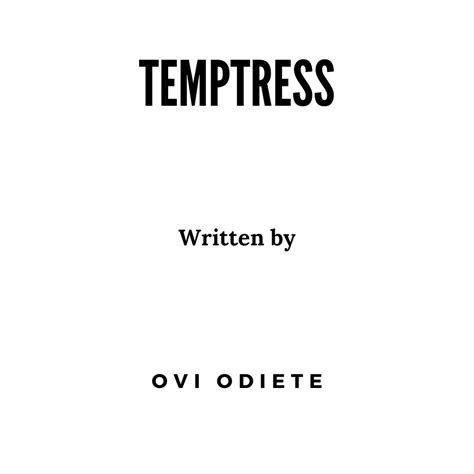 Temptress The Nollywood Script Market