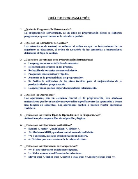 GuÍa De Programación Programacion Excelente GuÍa De ProgramaciÓn ¿qué Es La Programación