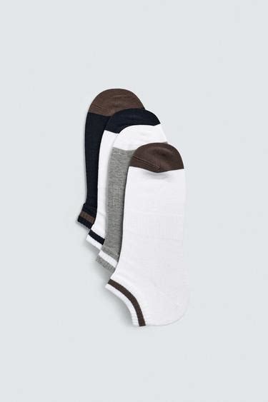 Paket 4 Kaus Kaki Semata Kaki Motif Garis Ragam Zara Indonesia