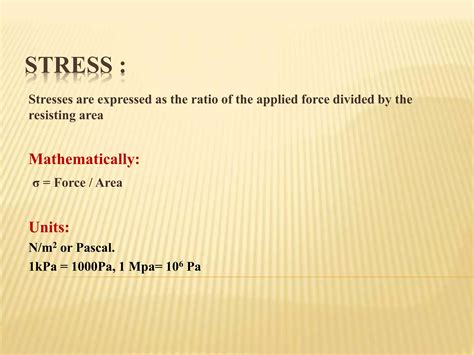 Stress And Strain Pptx