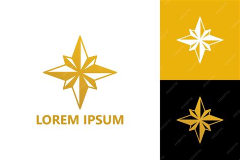 Premium Vector Golden Compass Logo Template Design Vector