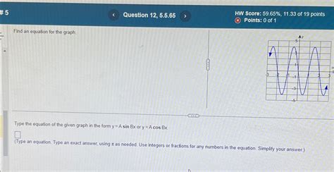 solved question 12 5 5 65hw score 59 65 11 33 ﻿of 19