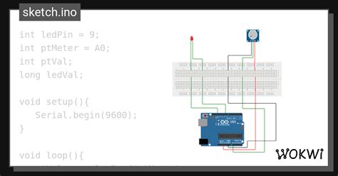 Potentiometer Wokwi Esp32 Stm32 Arduino Simulator