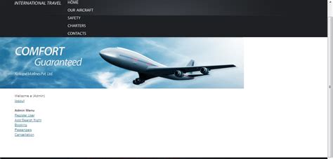Online Airline Reservation System Php Project With Source Code And