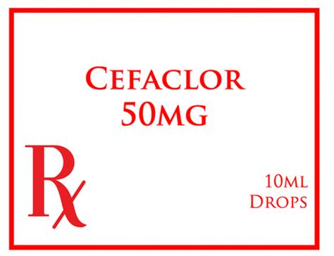 Cefaclor 50mg Drops 10ml Alphaline Health Ser