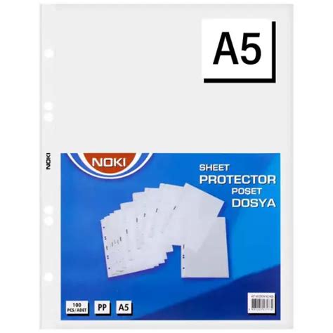 Noki Xl A4 Şeffaf Poşet Dosya 100lü Paket Ofismaster