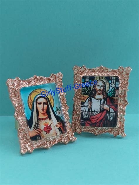Religous Cameo Art Frame Rings Our Lady Of Guadalupe Virgin Etsy