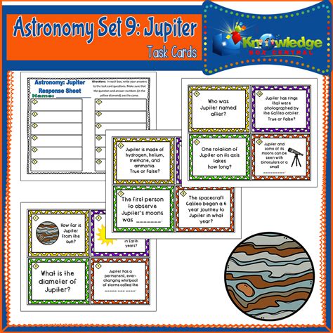 Astronomy Task Cards Set 9 Jupiter Made By Teachers