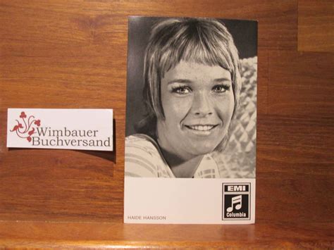 Autogrammkarte Haide Hansson Von Hansson Haide Manuskript