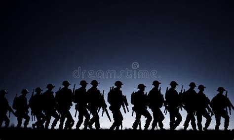 Marching Silhouette Army