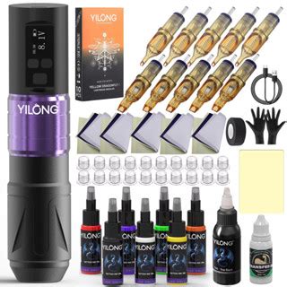 Yilong Tattoo Kit Permanent Makeup Tattoo Pen Kit Machine Wireless