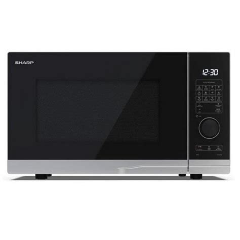 Sharp Yc Pg254au S 25 Litres Grill Microwave Oven Silverblack