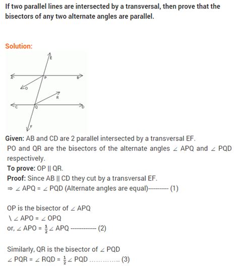 Extra Questions For Class Th Maths Chapter Lines And Angles Imperial Study