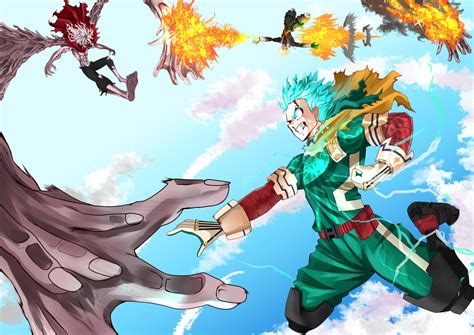 Izuku Midoriya In Epic 8k My Hero Academia Action Wallpaper By テトラトラ
